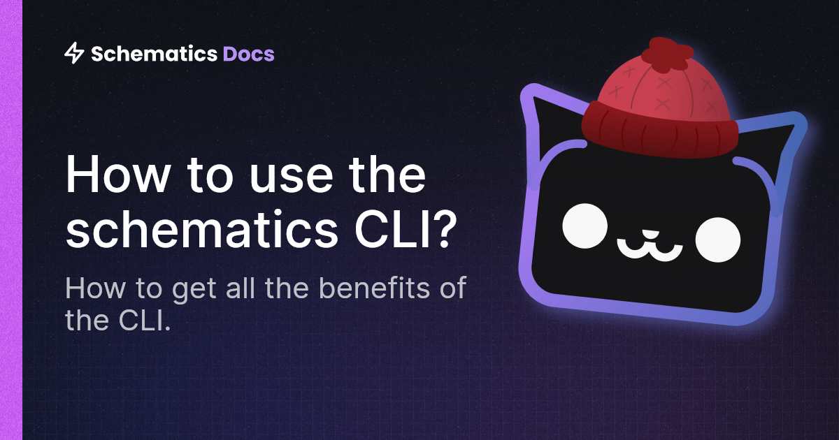 How to use the schematics CLI? | Schematics Documentation How to use the schematics CLI? | Schematics Documentation