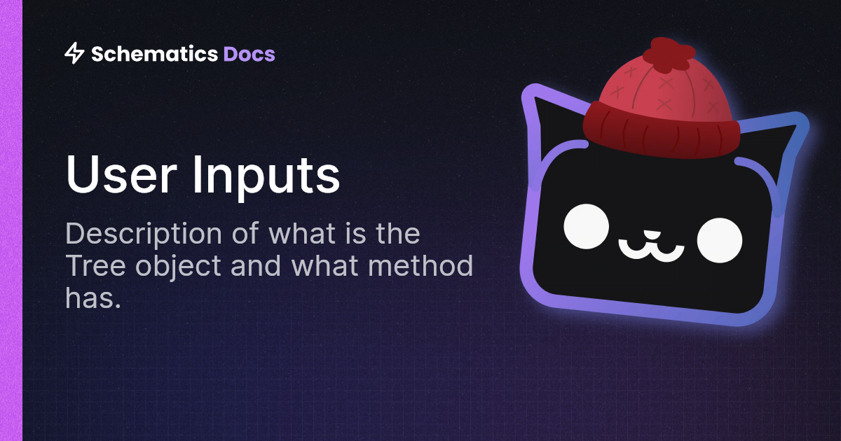 User Inputs | Schematics Documentation